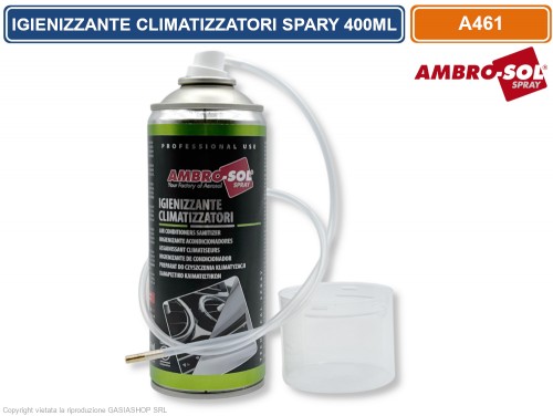 Gasiashop - A461 - AMBRO-SOL A461 IGIENIZZANTE CLIMATIZZATORI IN BOMBOLETTA SPRAY CON SONDA 400ML